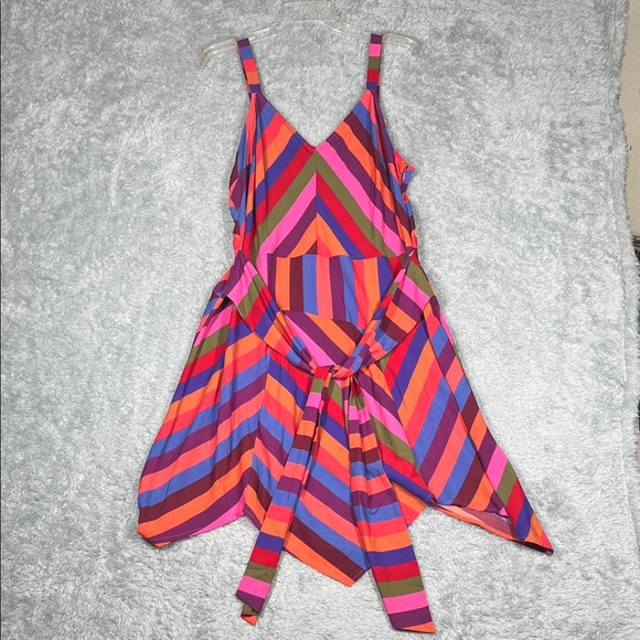 a.n.a | Dresses | Ana Vibrant Striped Midi Dress | Poshmark